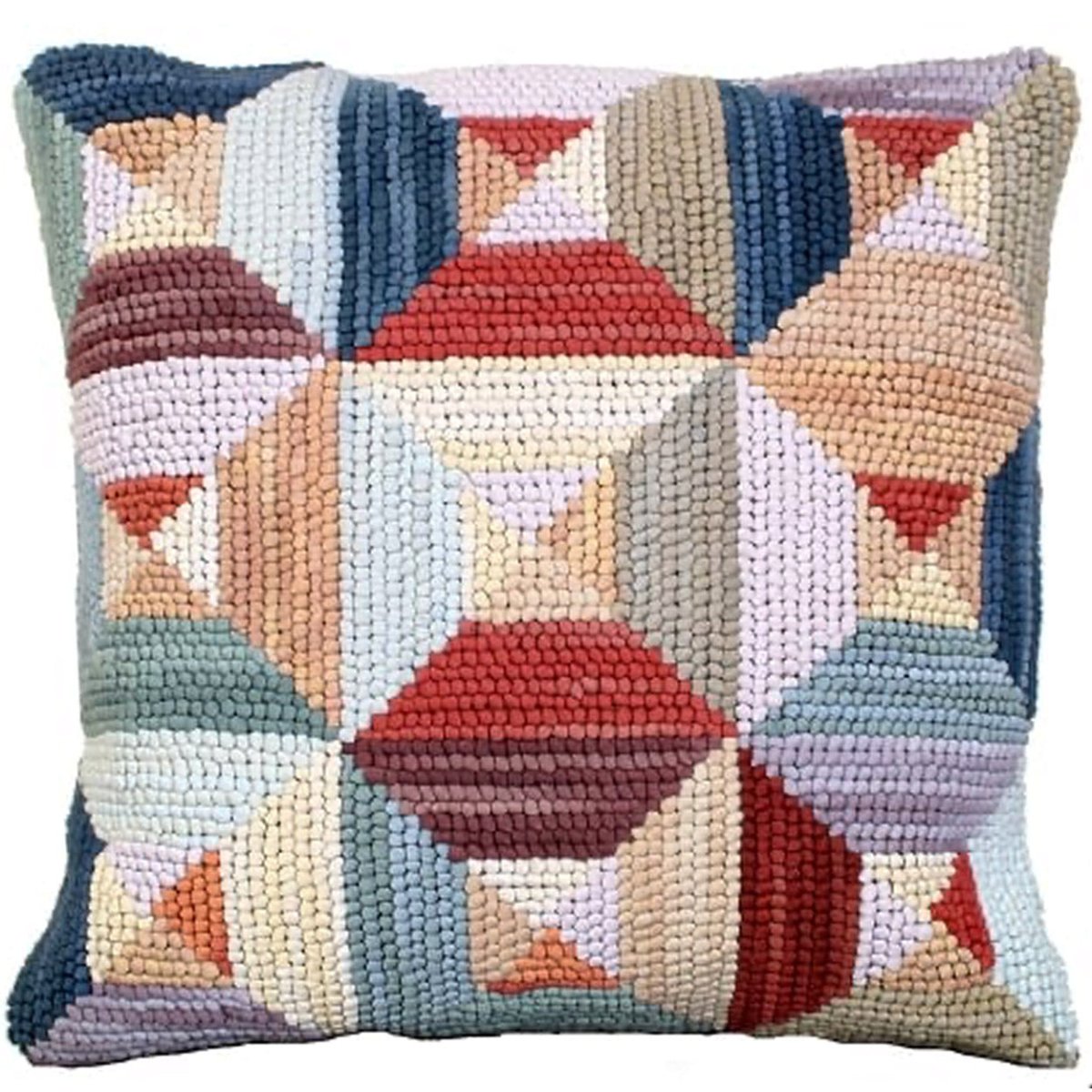 Rustic Hand McFarlin Lodge Wool Hooked Throw Pillow – Needlepoint Pillows